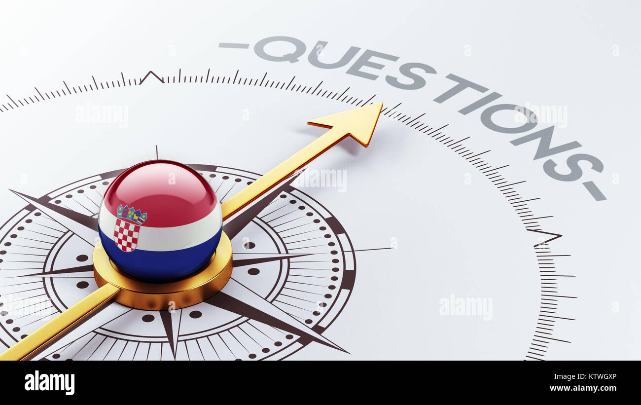 Croatia High Resolution Questions Concept Stock Photo - Alamy