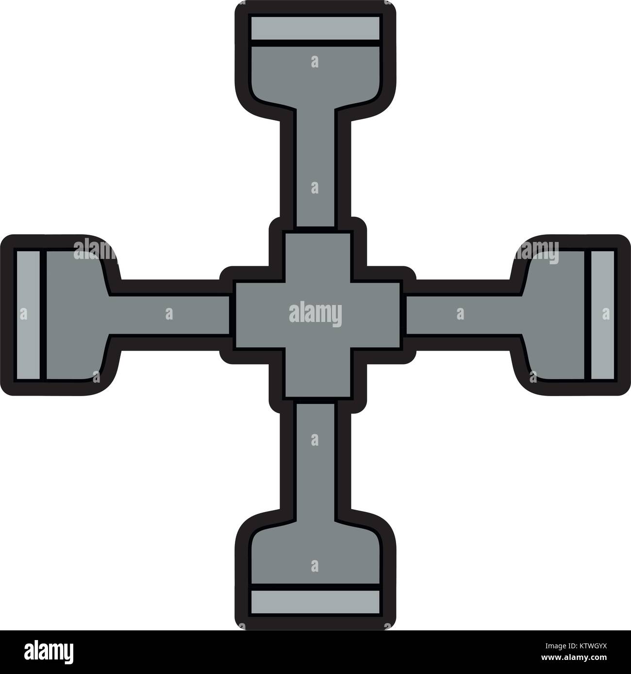 cross piece tool icon Stock Vector Image & Art - Alamy