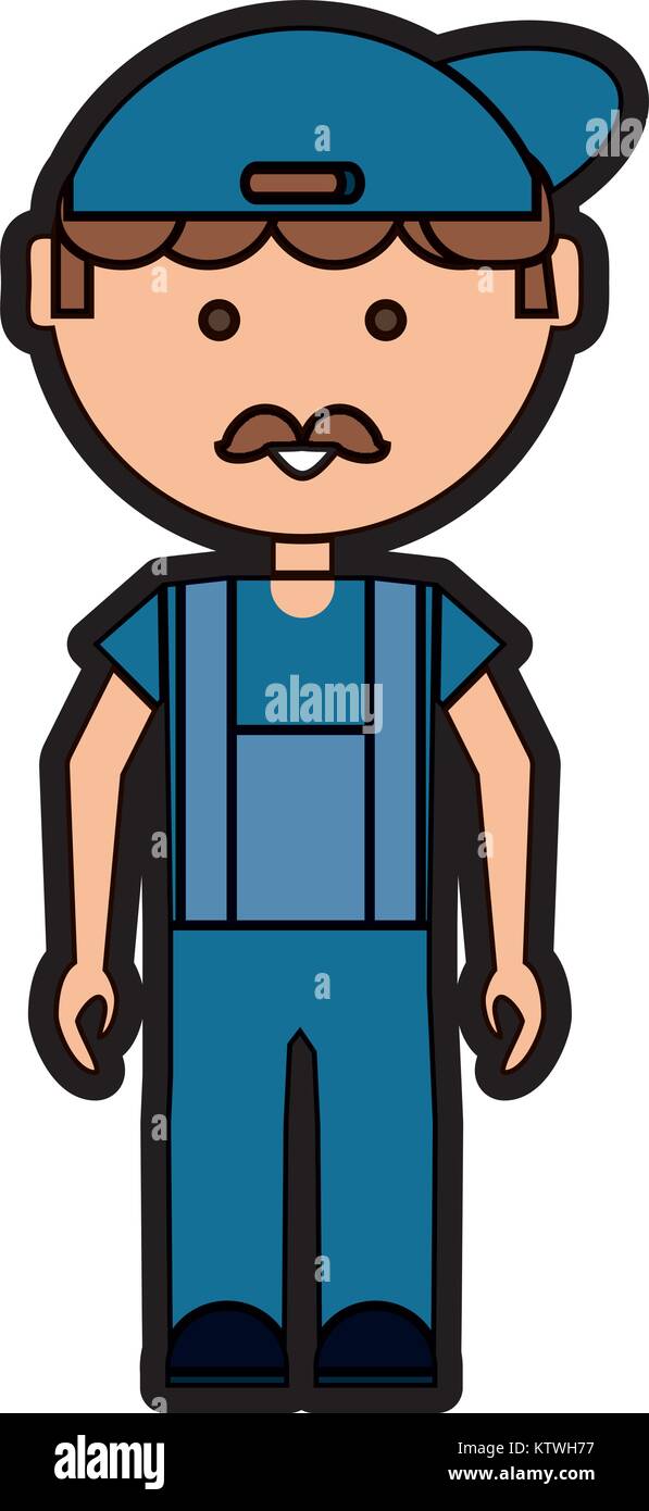 cartoon mechanic man icon Stock Vector Image & Art - Alamy