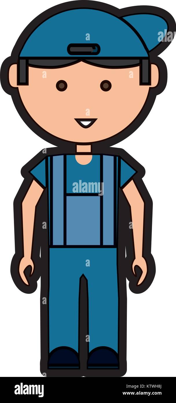 cartoon mechanic man icon Stock Vector Image & Art - Alamy