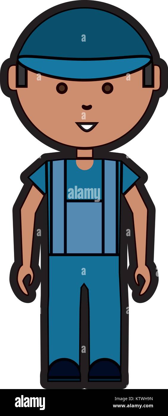 cartoon mechanic man icon Stock Vector Image & Art - Alamy