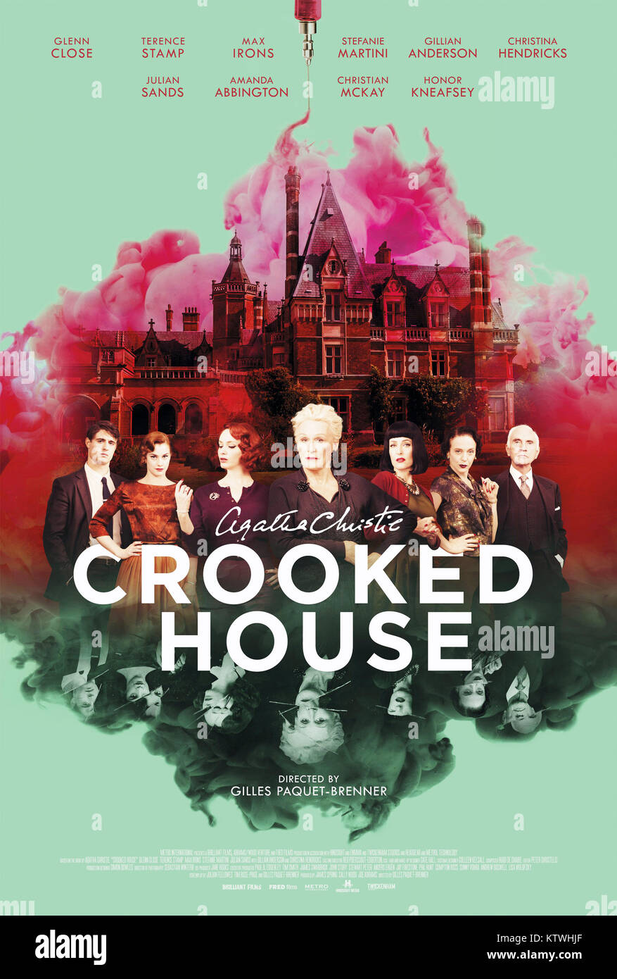 CROOKED HOUSE, poster, from left, Max Irons, Stefanie Martini ...