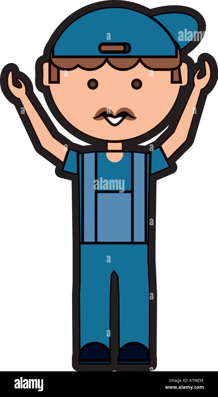 cartoon mechanic man icon Stock Vector Image & Art - Alamy