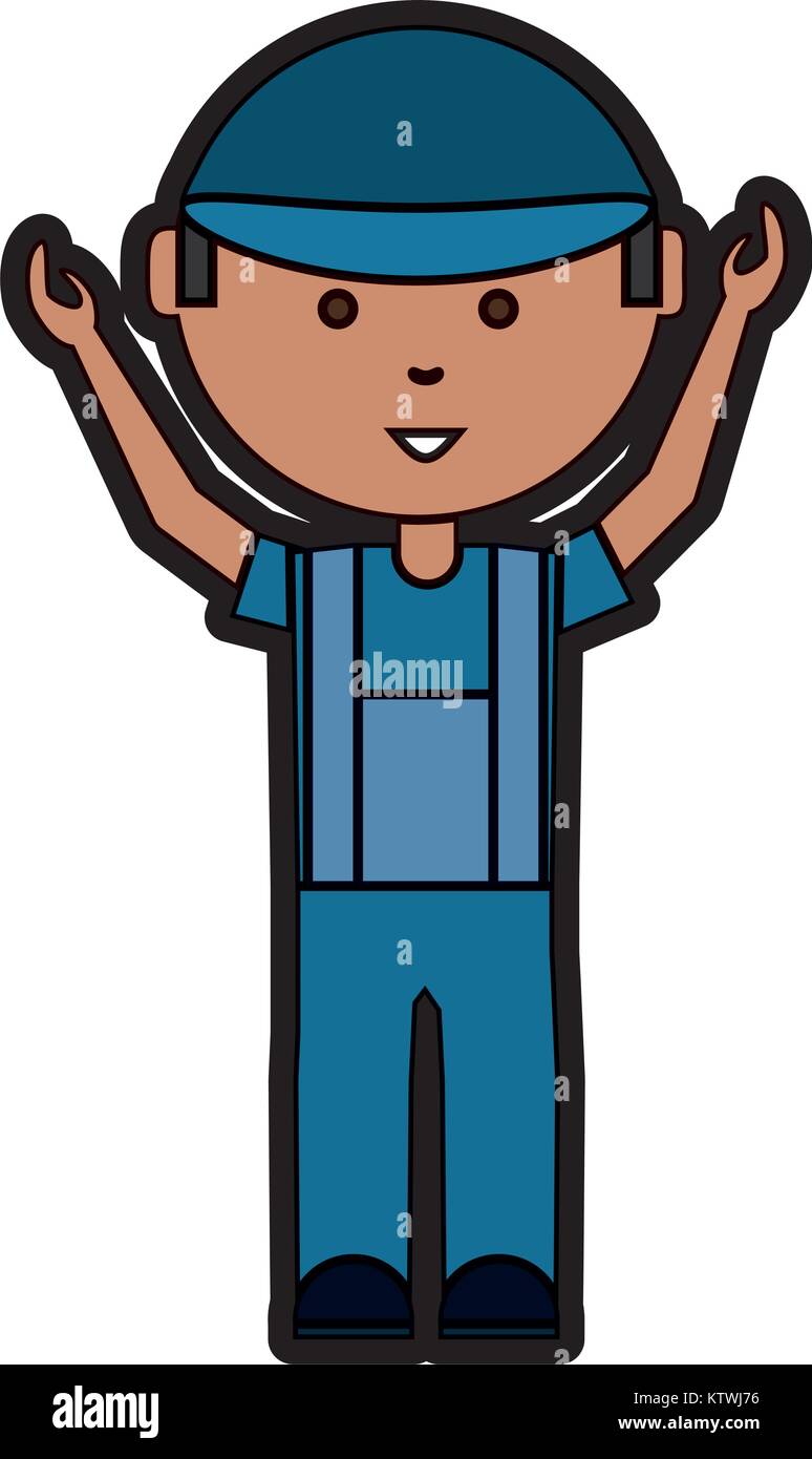 cartoon mechanic man icon Stock Vector Image & Art - Alamy