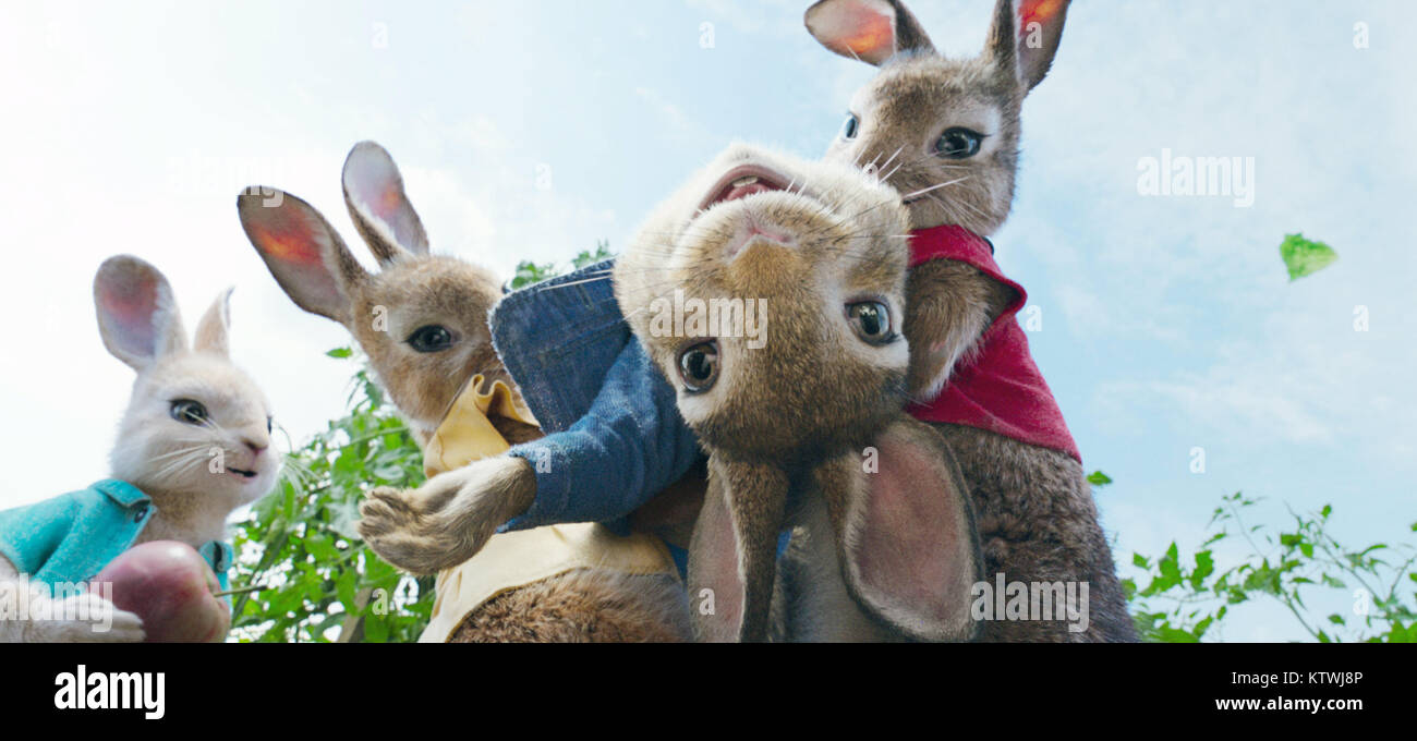 PETER RABBIT, center: Peter Rabbit (voice: James Corden), 2018 ...