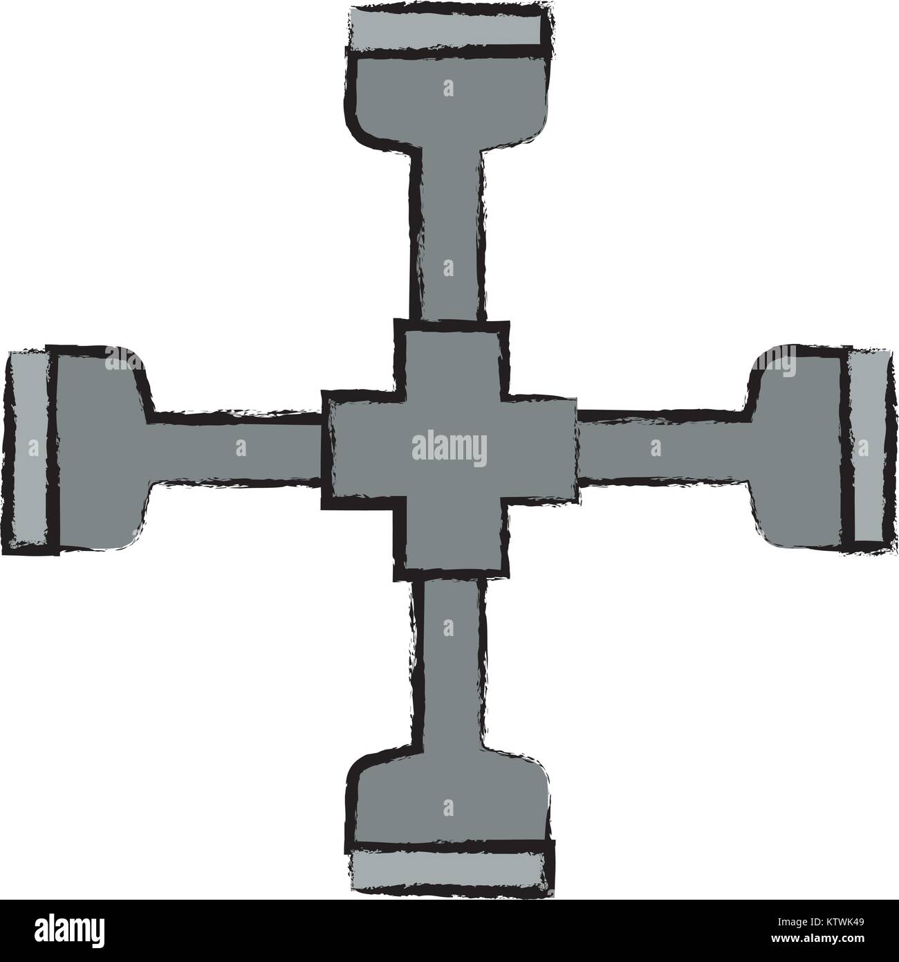 cross piece tool icon Stock Vector Image & Art - Alamy