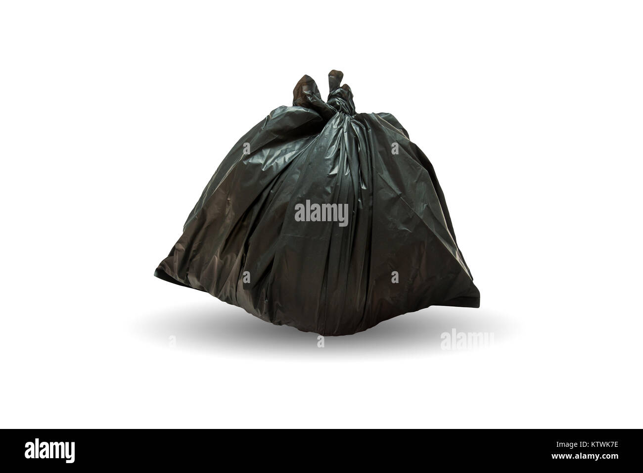 Garbage bag on white background Stock Photo - Alamy