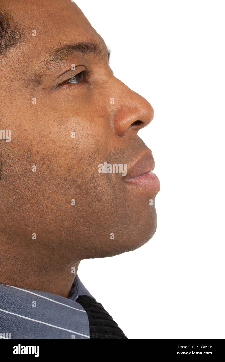 Profile black man hi-res stock photography and images - Alamy