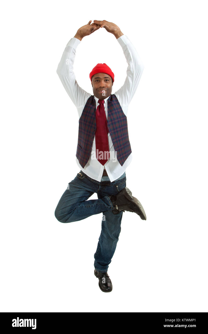 Portrait of African man with red cap Stock Photo - Alamy