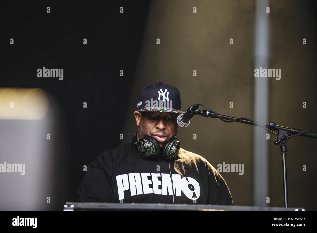 The American DJ and record producer DJ Premier performs a live concert ...