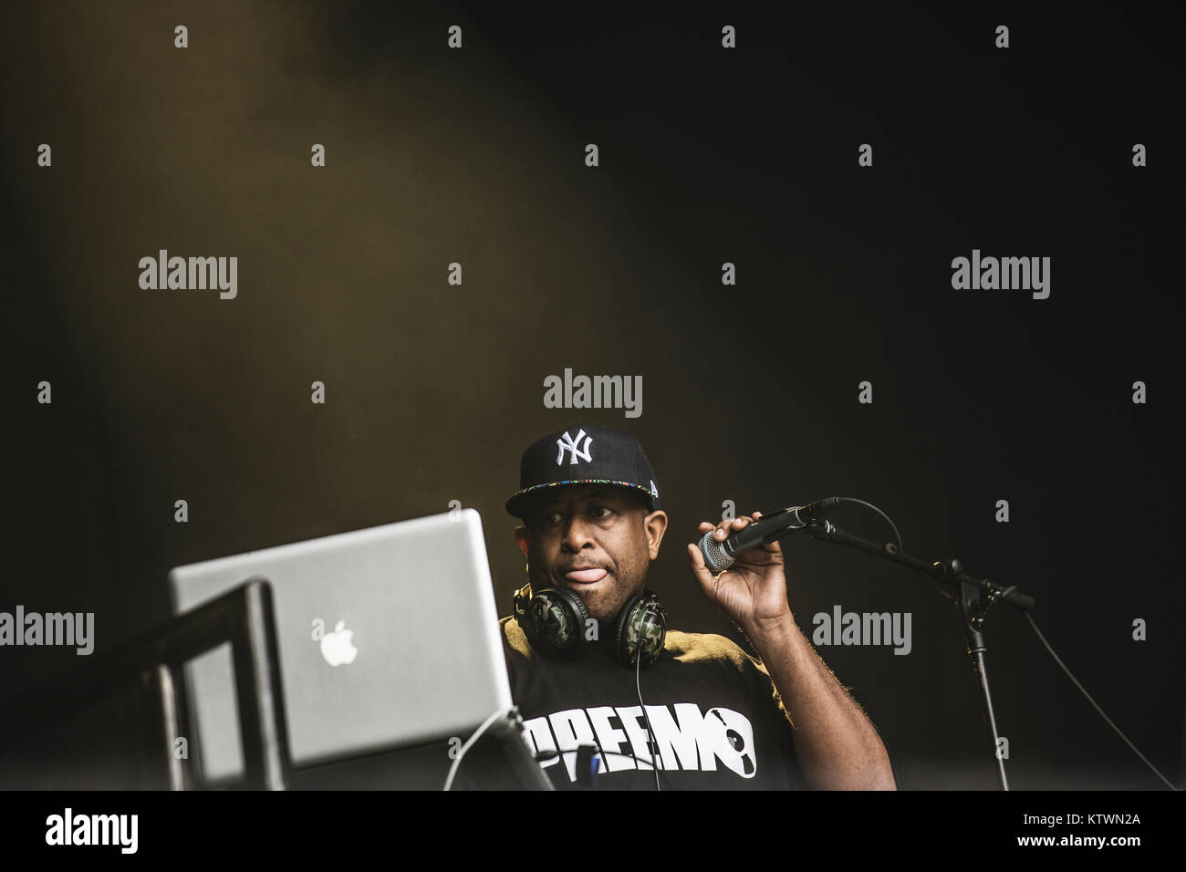 The American DJ and record producer DJ Premier performs a live concert ...