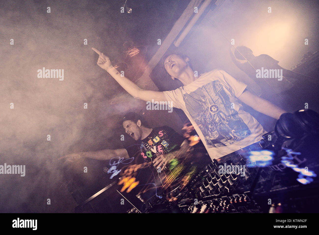 Two amused dj's put the right tunes and track together and creating the ...