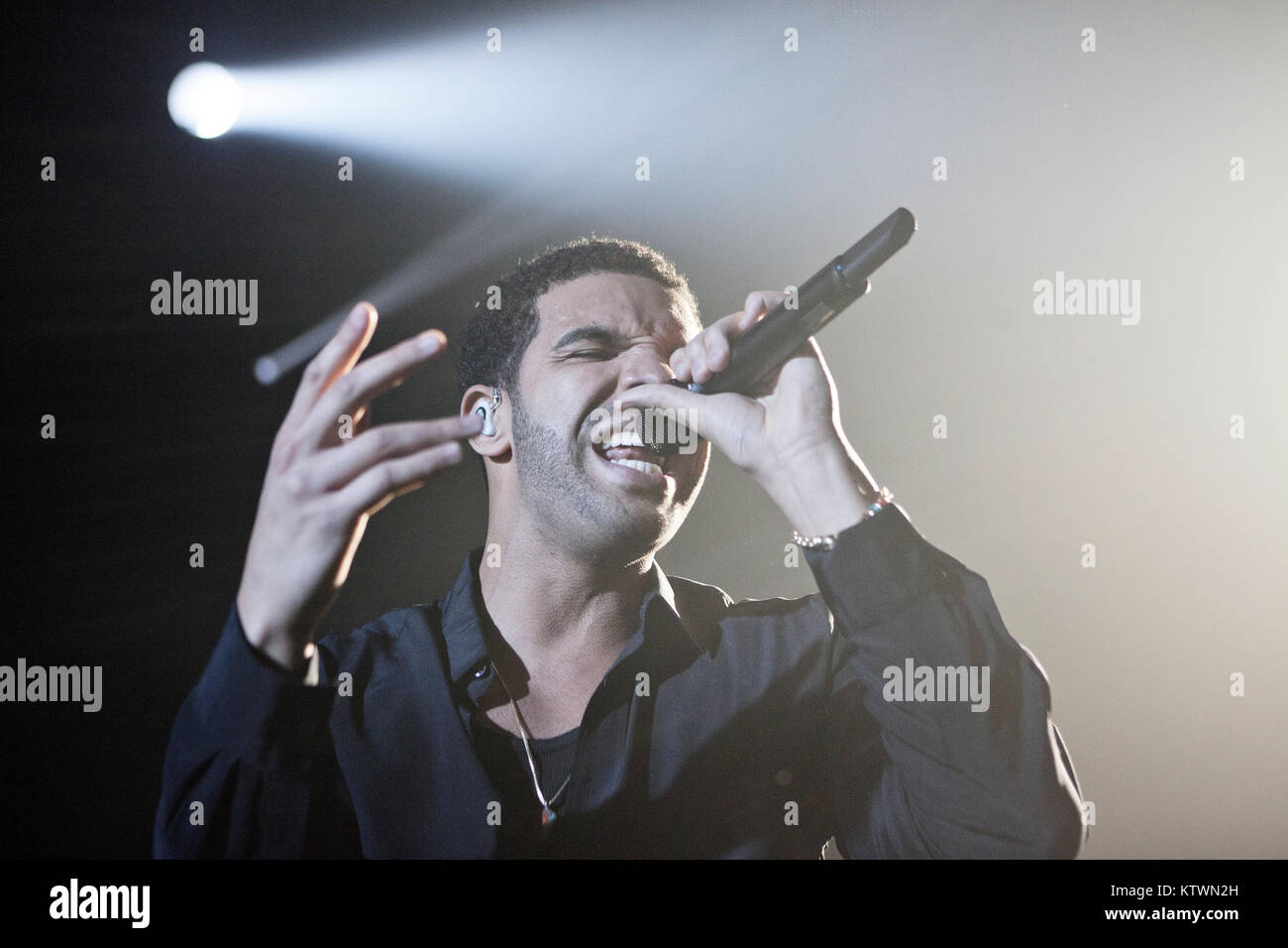 The Canadian singer and musician Drake performs a live concert at Forum ...