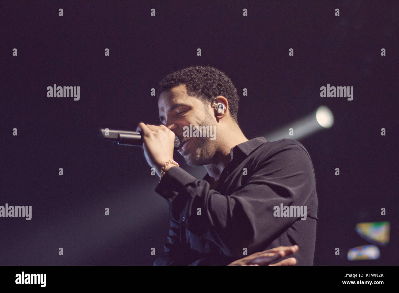 The Canadian singer and musician Drake performs a live concert at Forum ...