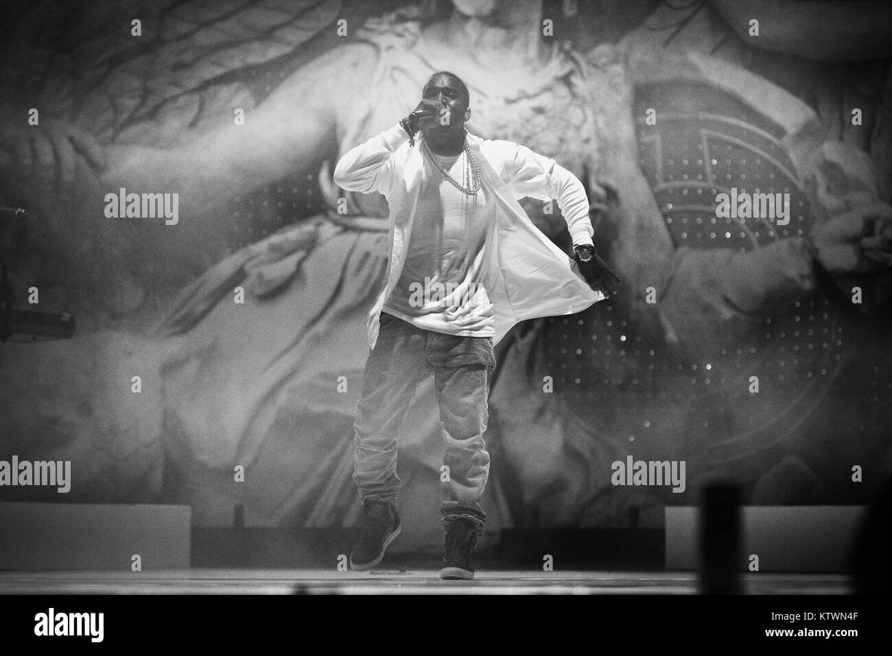 The American rapper, records producer and songwriter Kanye West ...