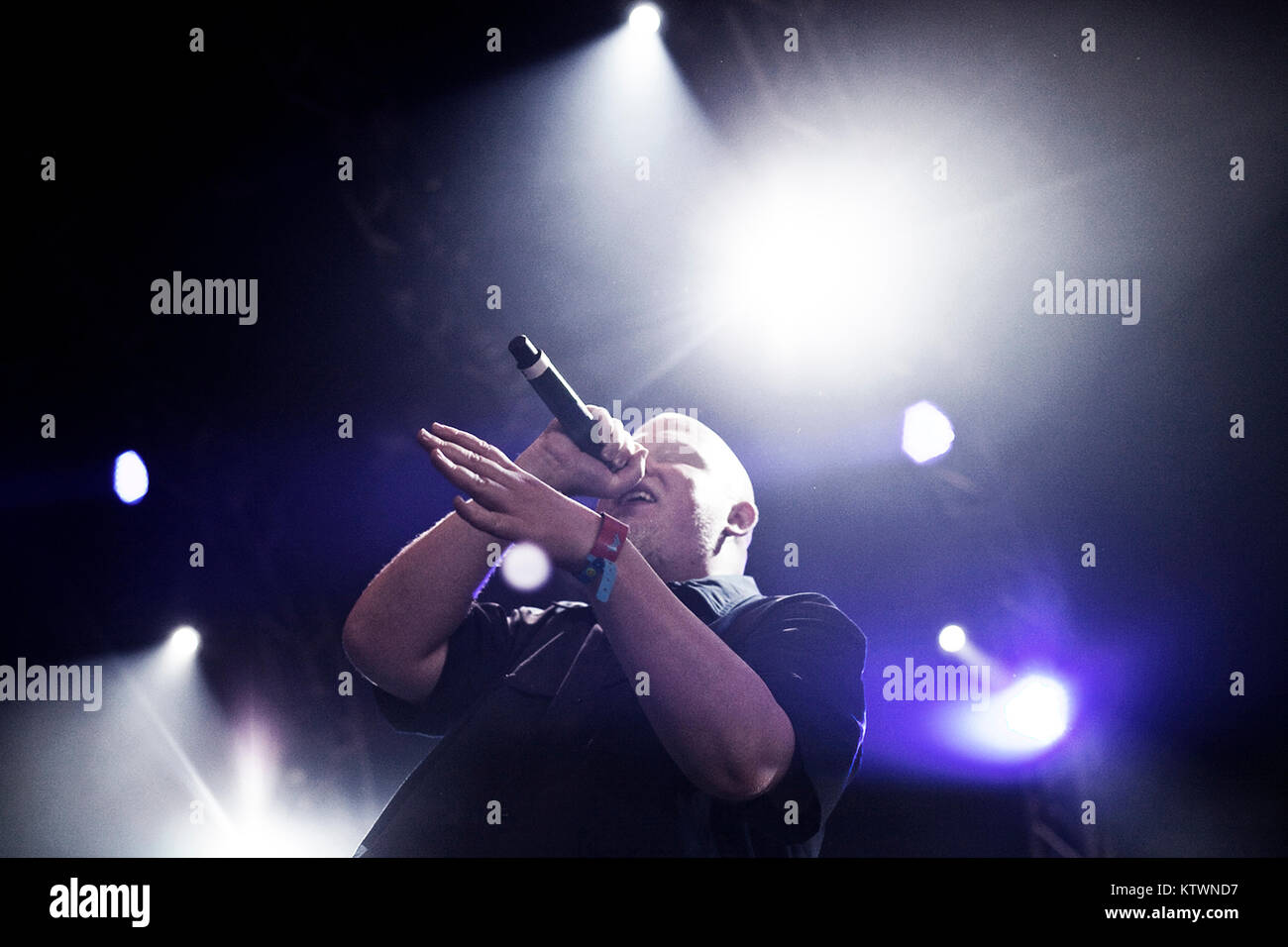 The American rap and hip hop artist Brother Ali performs a live concert ...