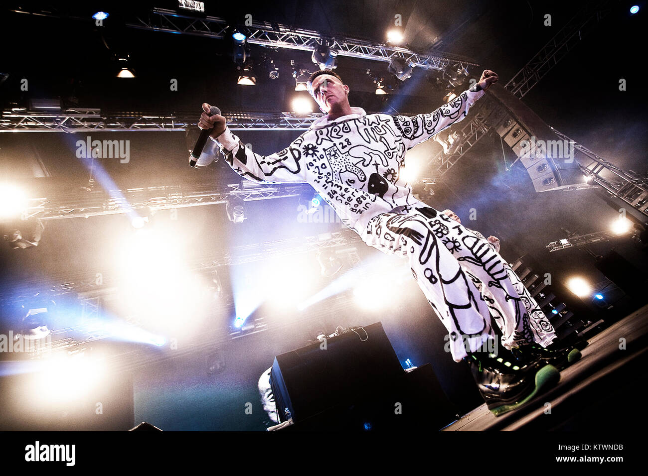 The South African rap duo Die Antwoord performs a live concert at ...