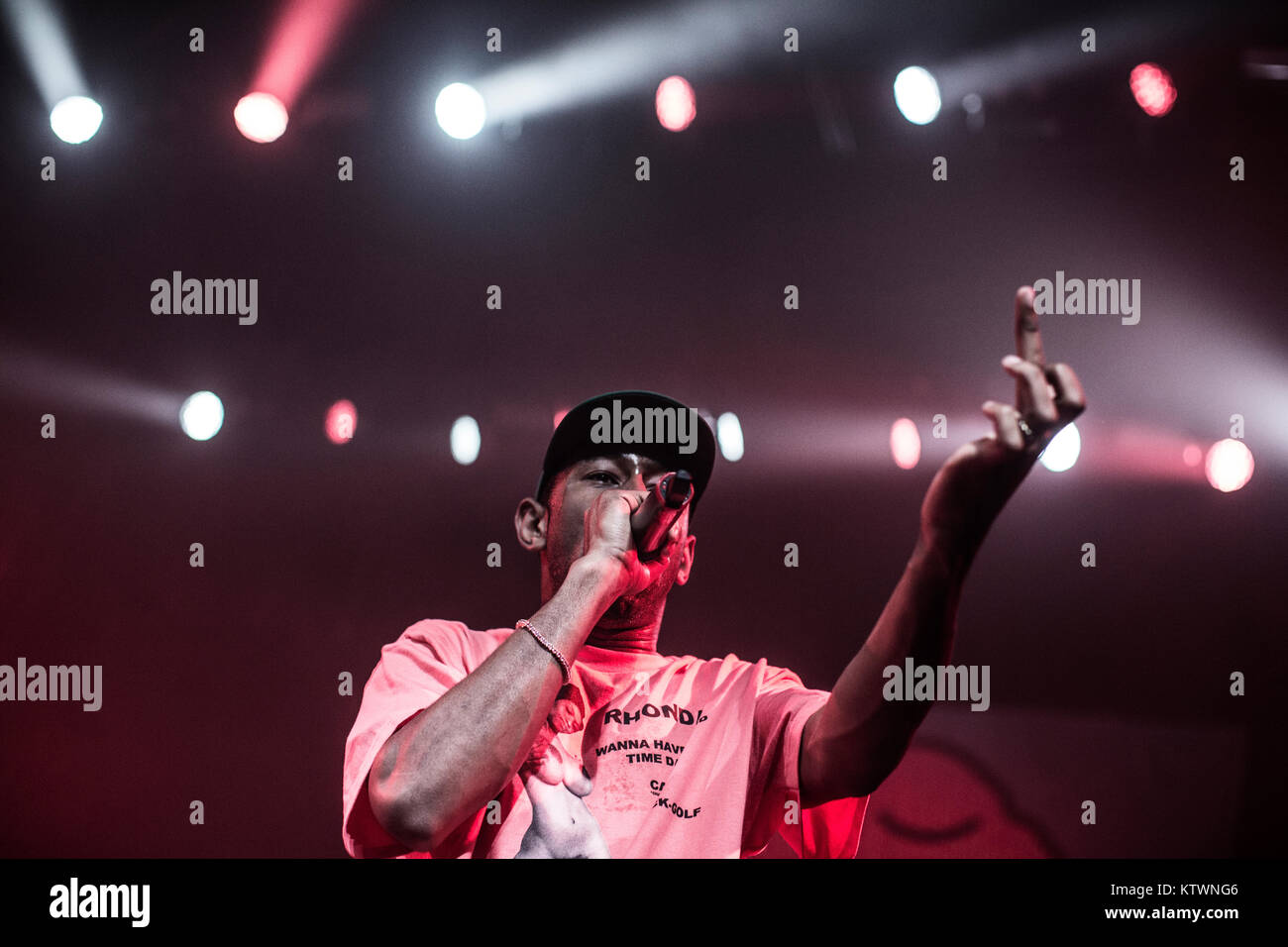 The American rapper and record producer Tyler, the Creator performs a ...