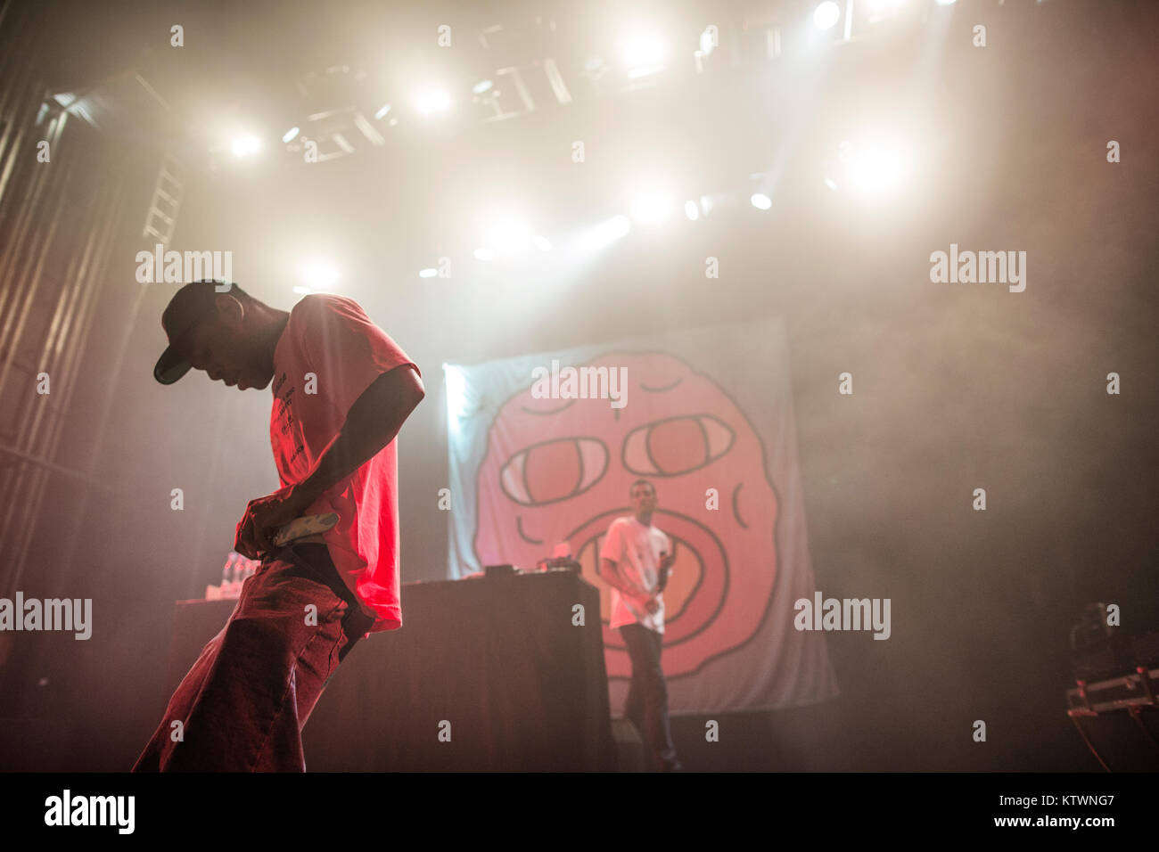 The American rapper and record producer Tyler, the Creator performs a ...