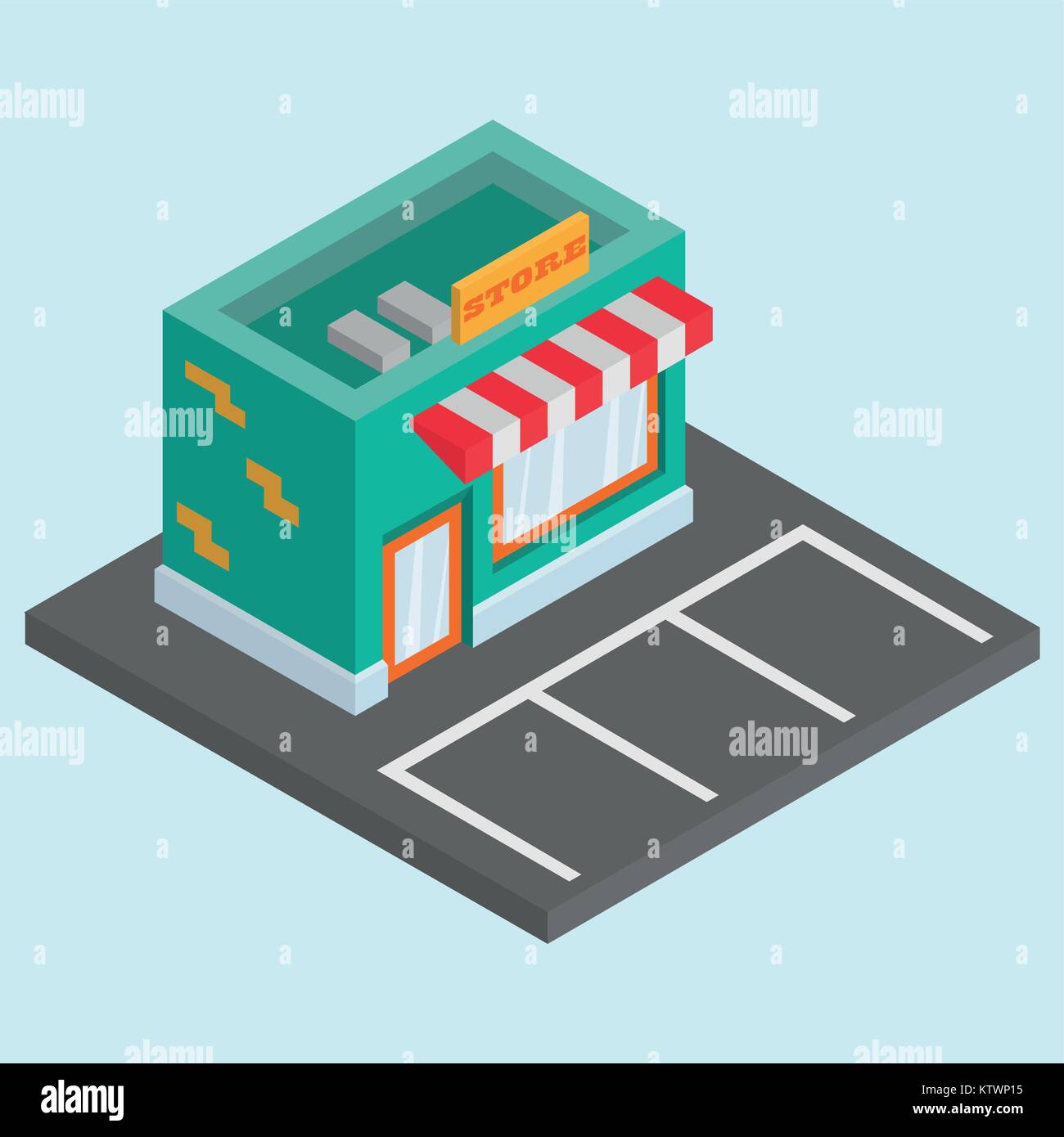 Supermarket building icon isometric 3d hi-res stock photography and ...