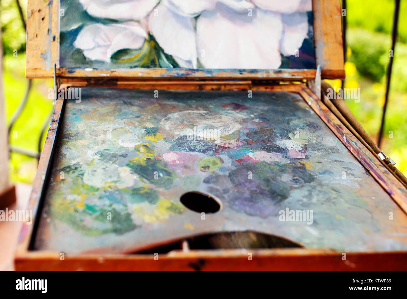 Colorful artist box Stock Photo - Alamy