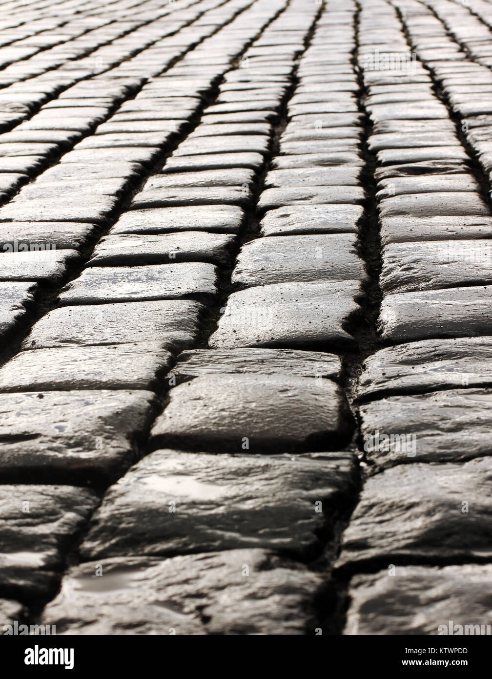Road from stone bricks Stock Photo - Alamy