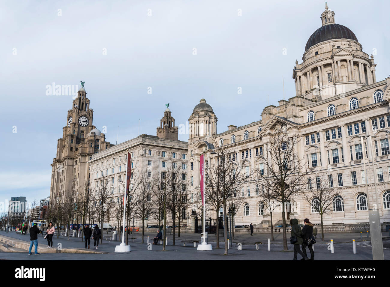 The Three Graces Royal Liver Building, Cunard Building and Port of ...