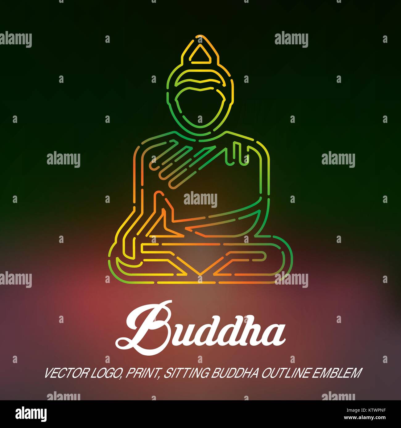 Buddha vector hi-res stock photography and images - Alamy