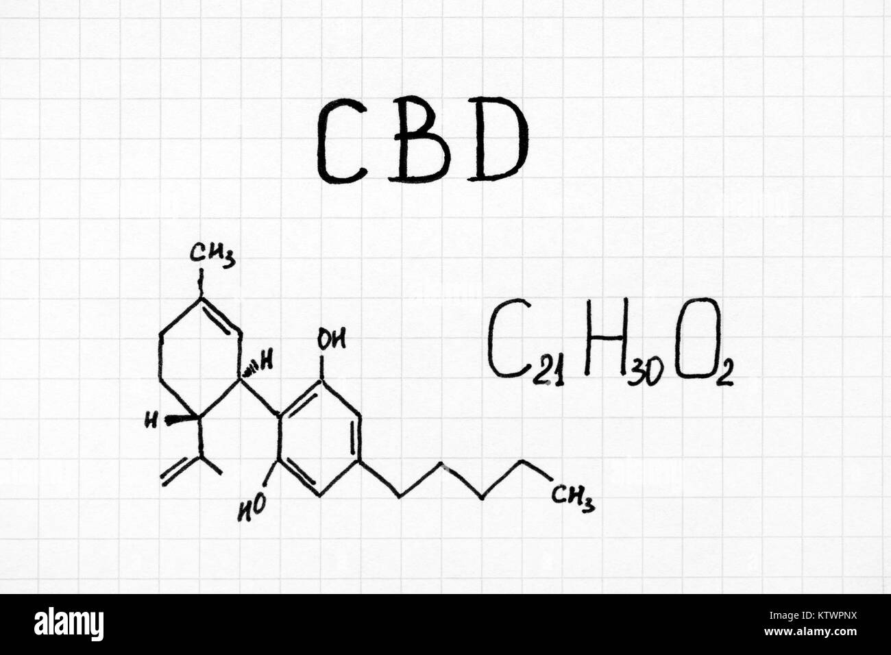 Cbd molecule hi-res stock photography and images - Alamy