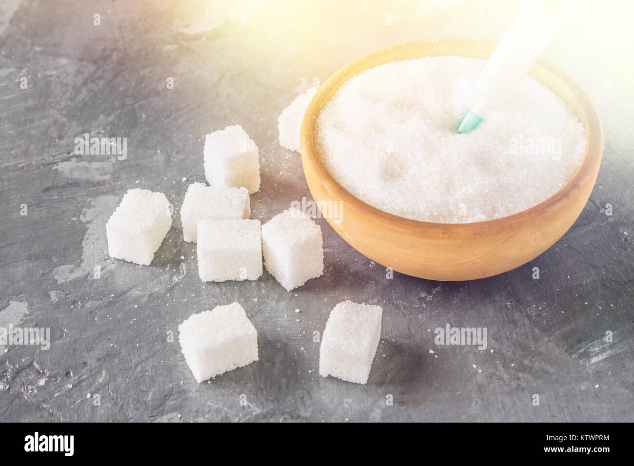 Sugar in a syringe. Conceptual depiction of dependence on the sweet ...