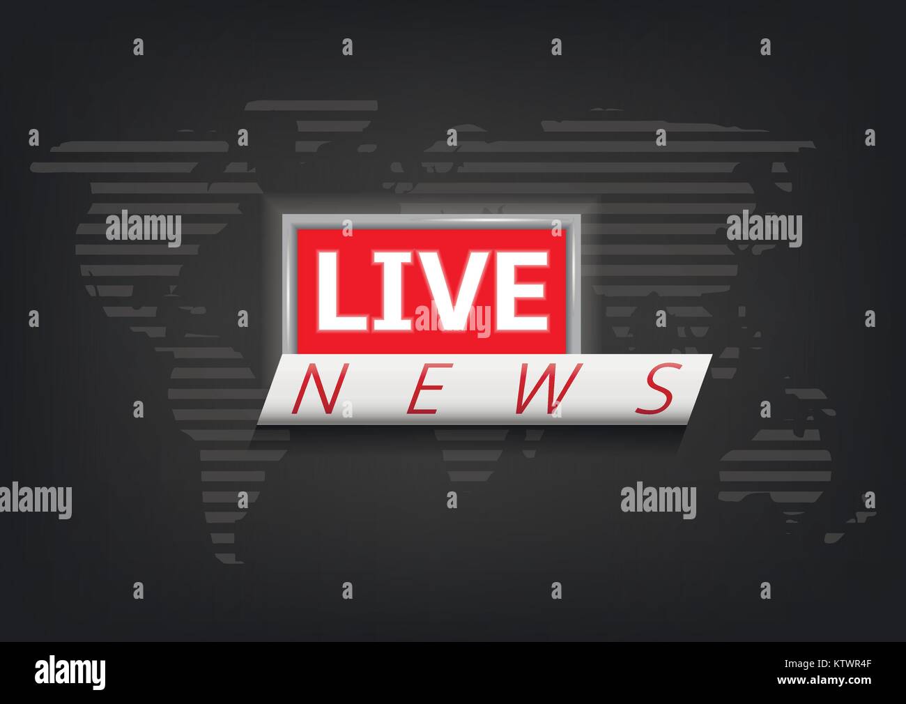 Live news illustration Stock Vector Image & Art - Alamy