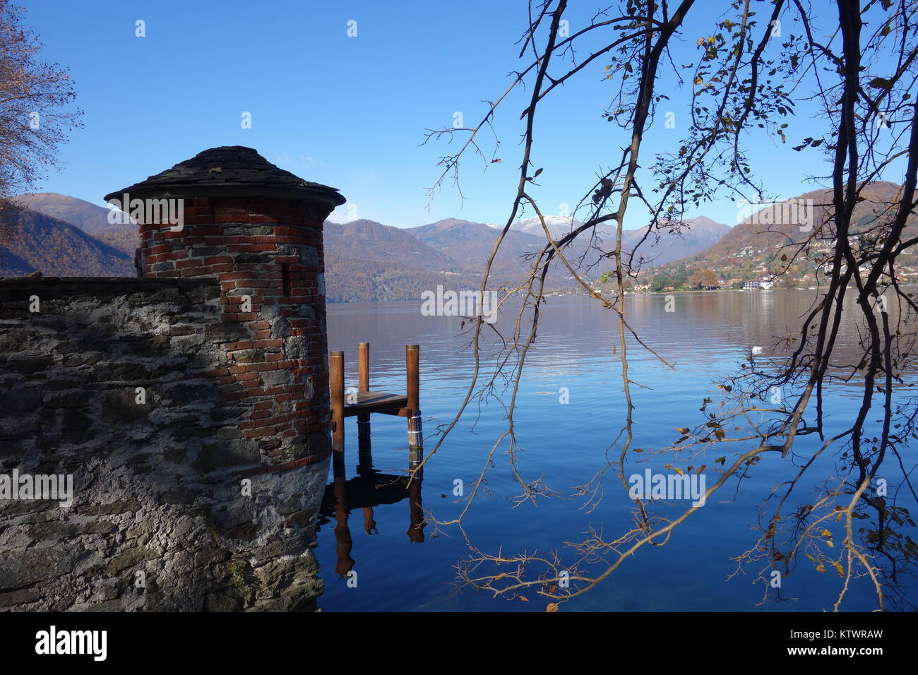 Orta Lake view, Novara,Piedmont, Italy Stock Photo - Alamy