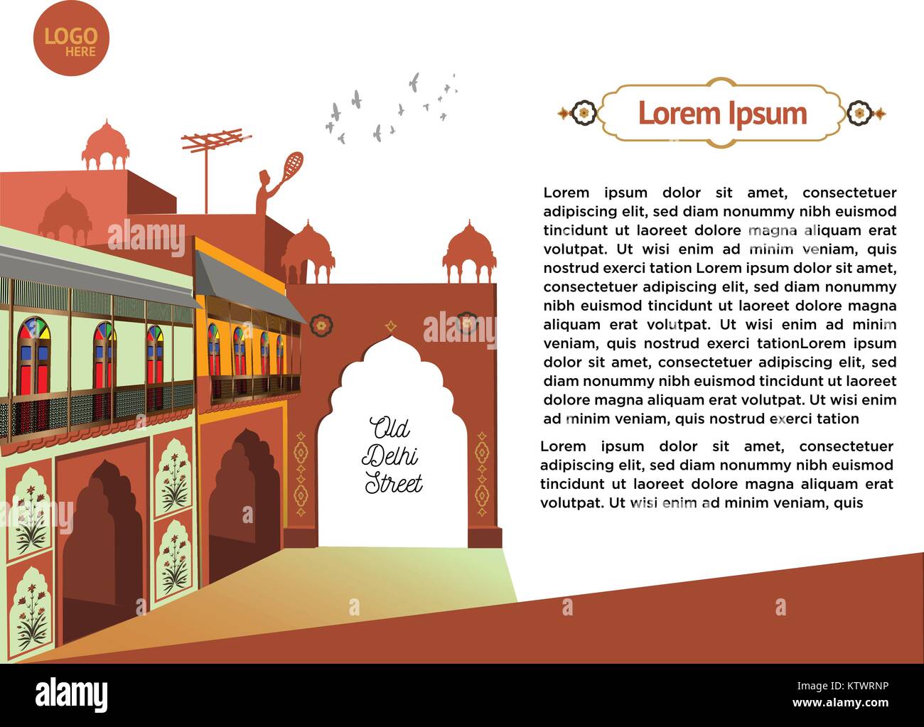 old Delhi street Stock Vector Image & Art - Alamy