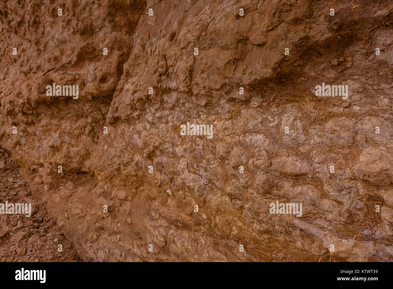 Typical limestone denudation in the desert near Riyadh, Saudi Arabia ...