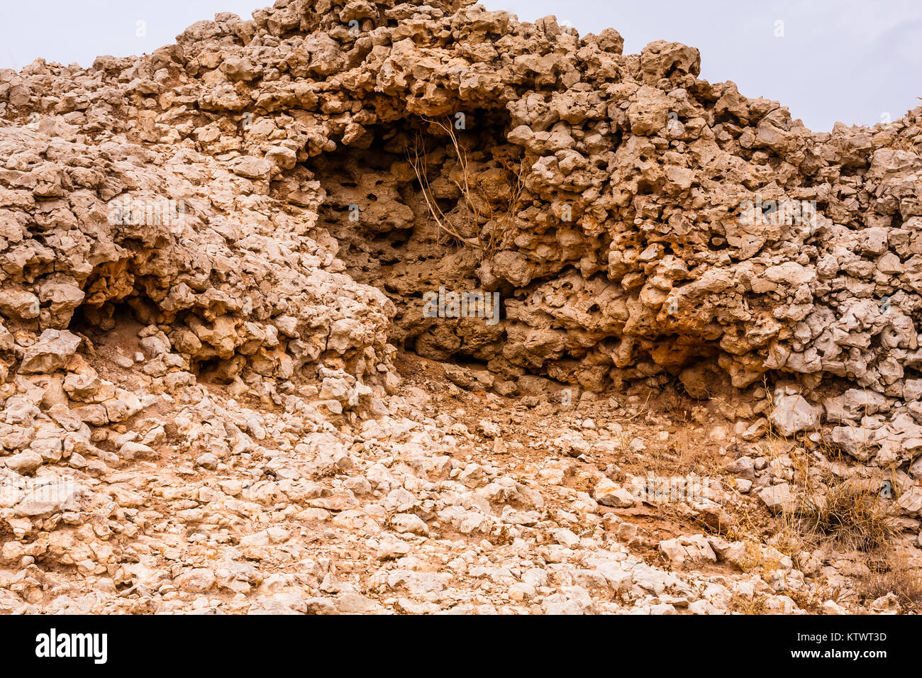 The ornate limestone denudation in the desert near Riyadh, Saudi Arabia ...
