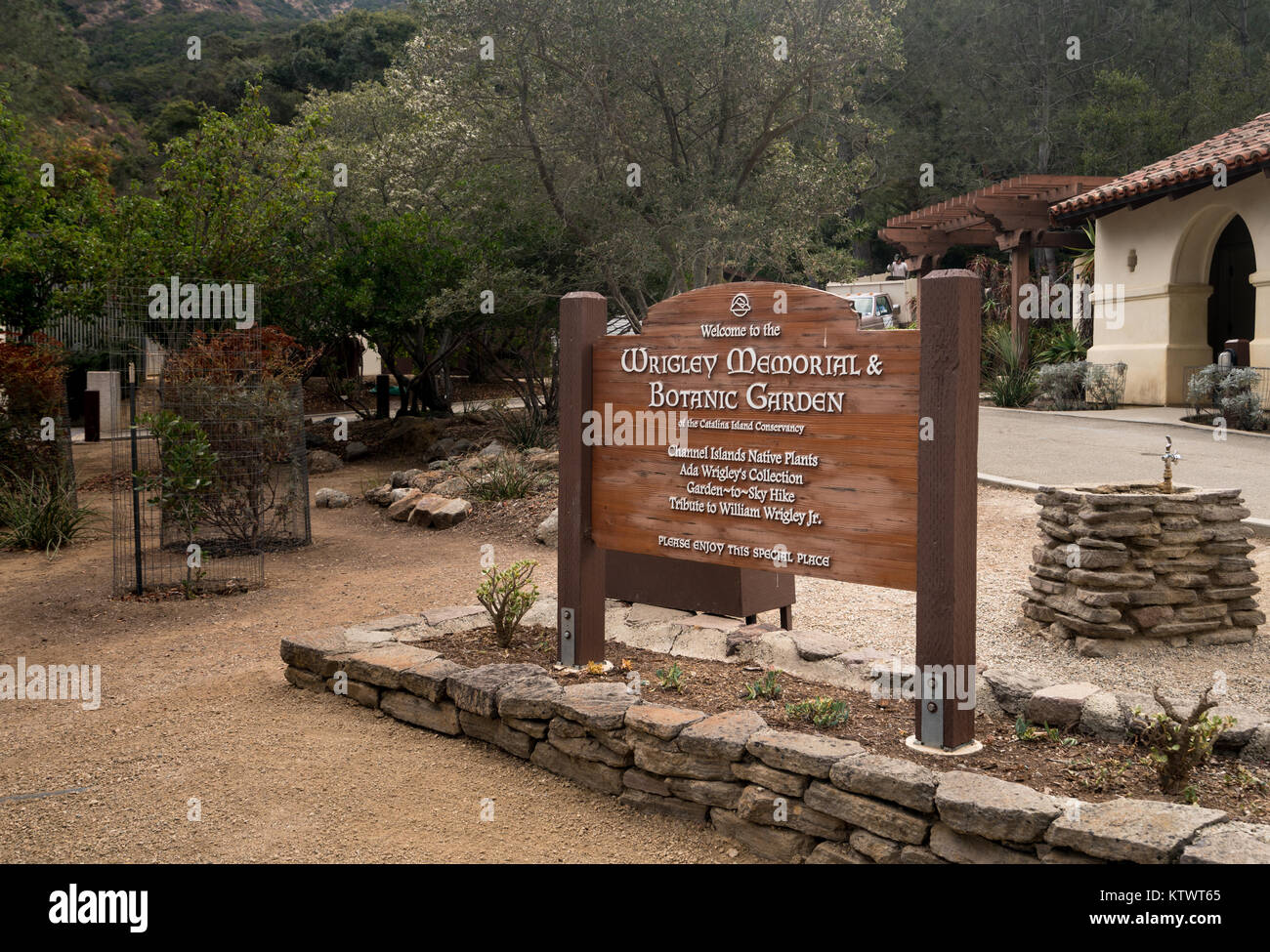 Wrigley memorial and botanic gardens on Catalina Island Stock Photo - Alamy