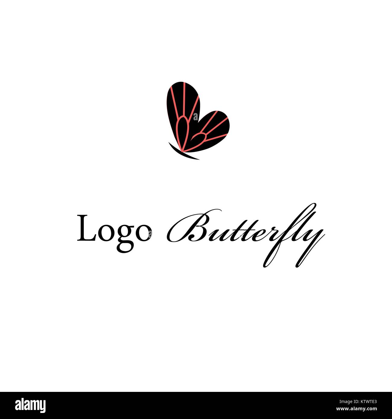 Logo of a super butterfly on a white background Stock Vector Image ...