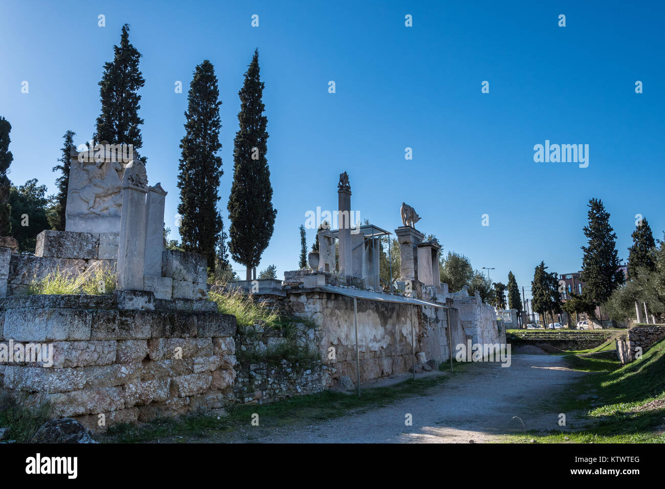 Kerameikos, the cemetery of ancient Athens in Greece Stock Photo - Alamy
