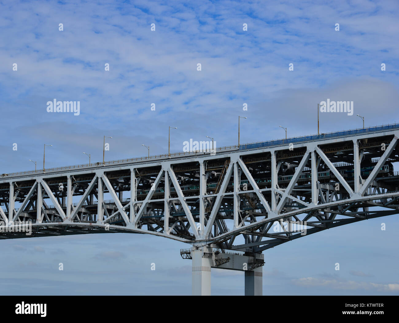 Okayama, Japan - Oct 5, 2017. Details of Great Seto Bridge in Okayama ...