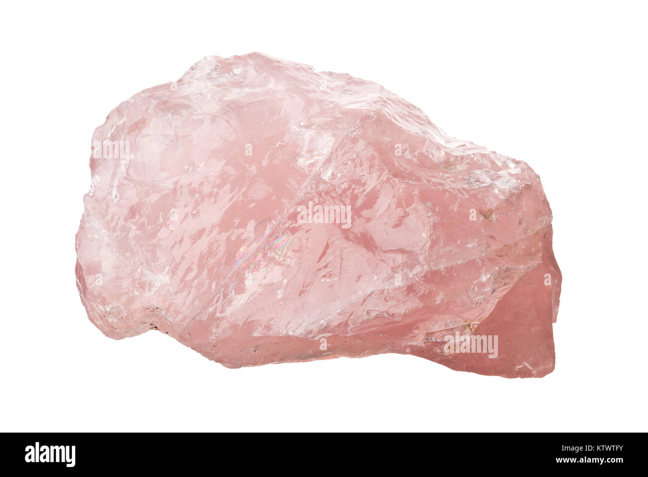 Rose quartz crystal white background hi-res stock photography and ...