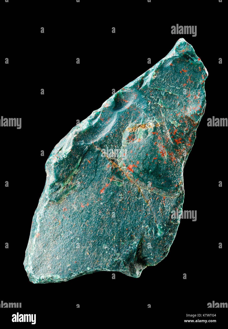 Uncut, raw jasper from Brasil isolated on black background Stock Photo ...