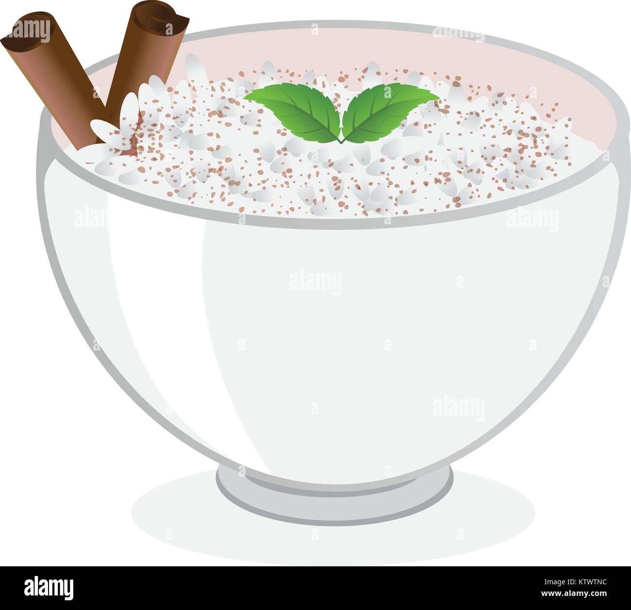 Rice pudding in vector Stock Vector Image & Art - Alamy