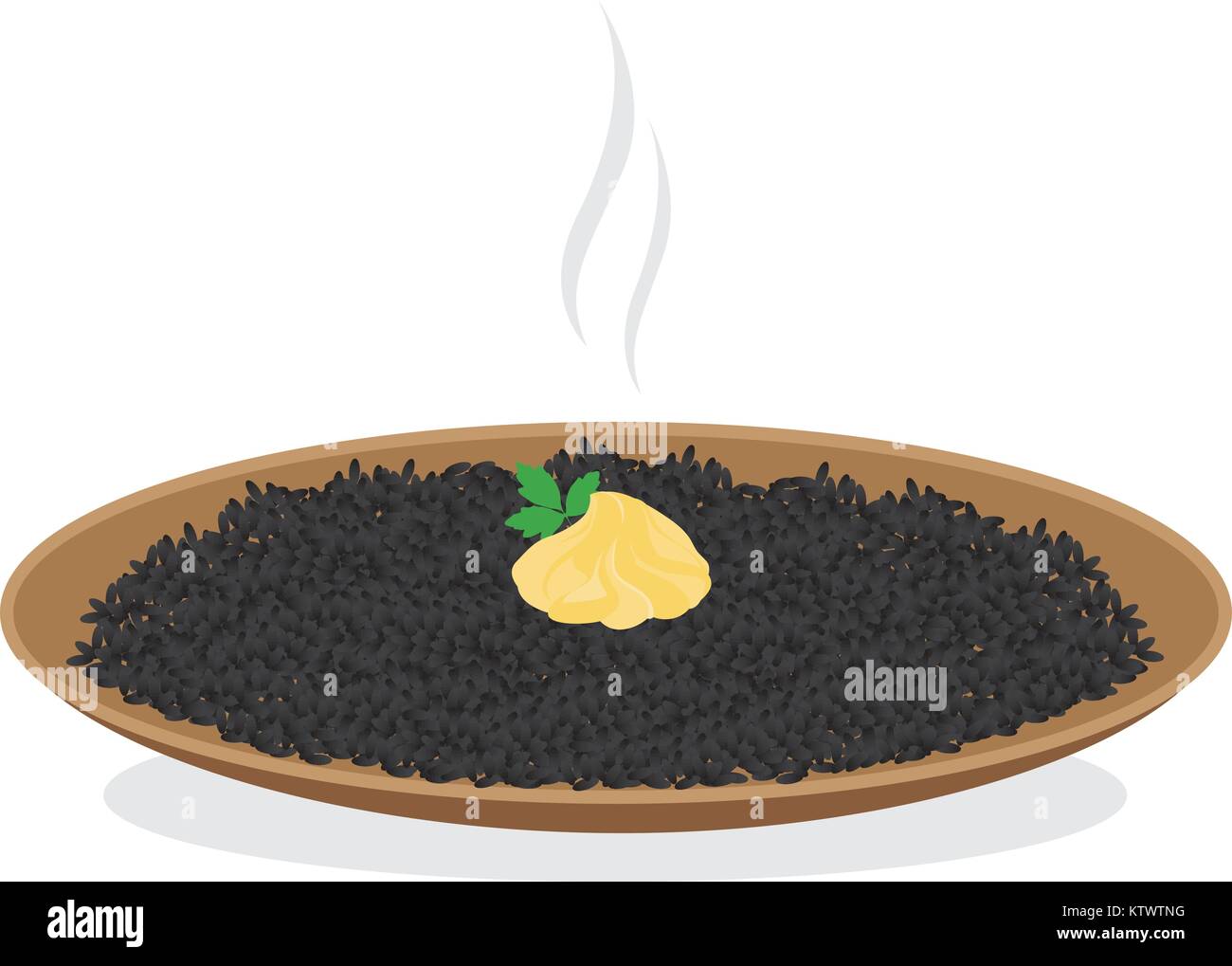 Black garlic bowl Stock Vector Images - Alamy