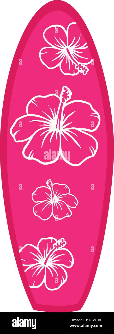 Pink surfboard in vector Stock Vector Image & Art - Alamy