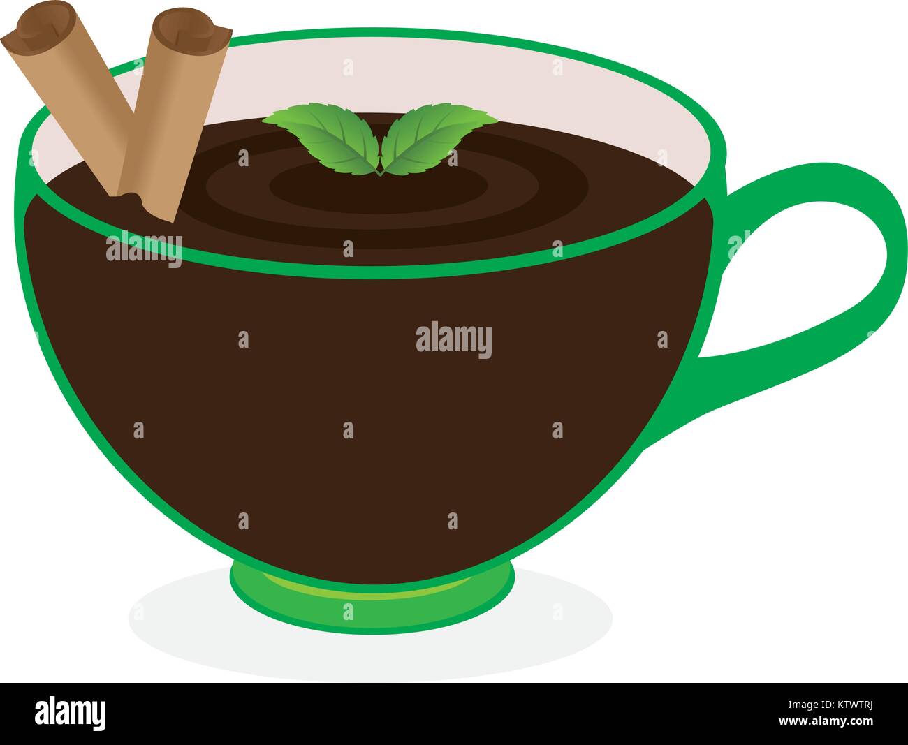 Cup of chocolate in vector Stock Vector Image & Art - Alamy