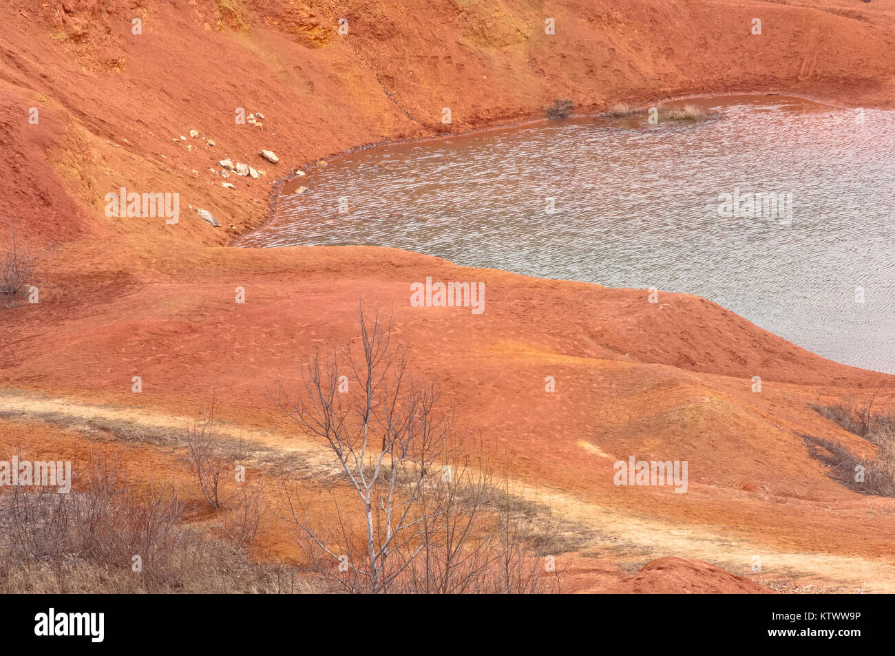 Bauxite mine, raw weathered bauxite sedimentary rock on surface Stock ...