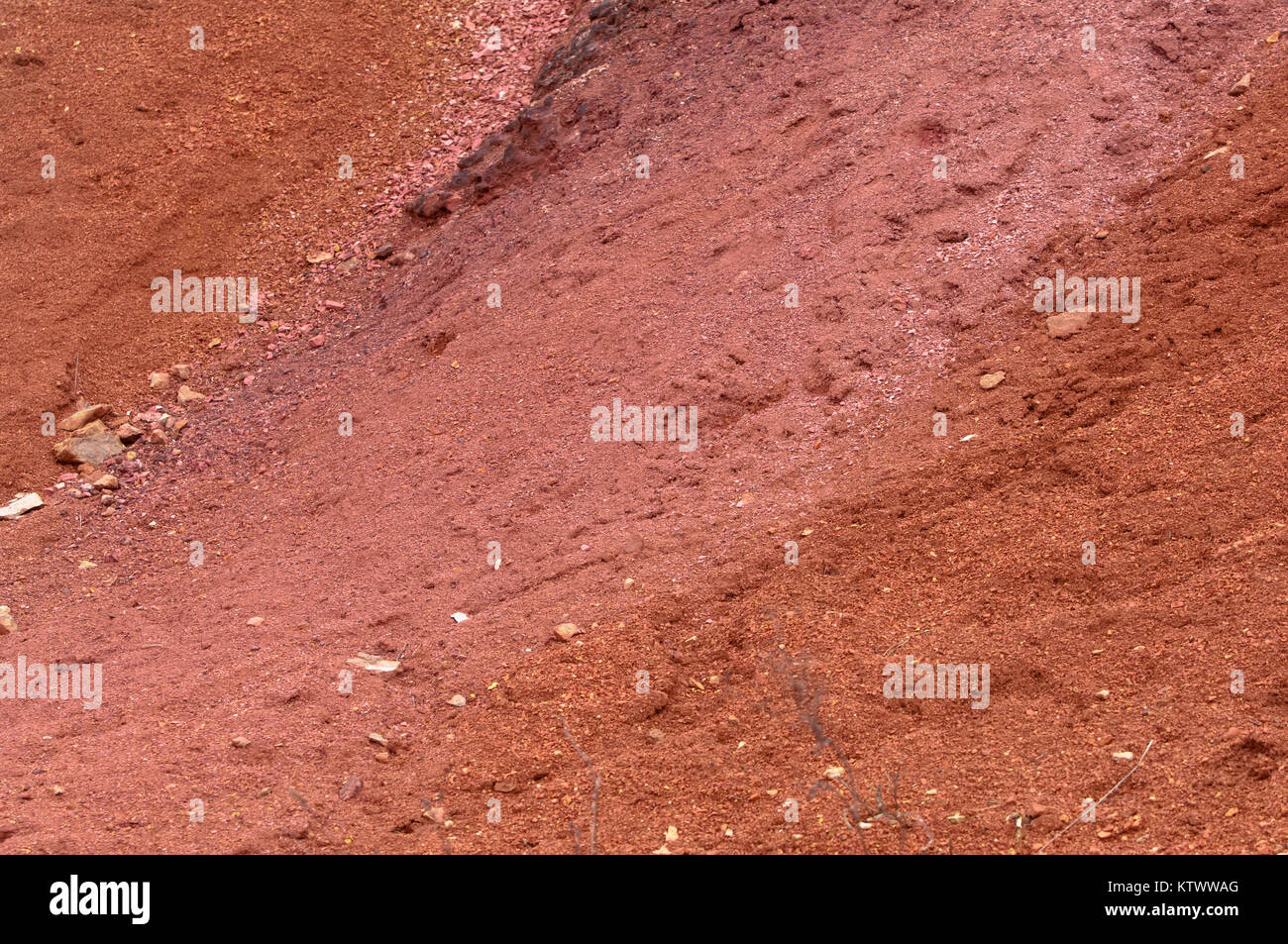 Bauxite mine, raw weathered bauxite sedimentary rock on surface Stock ...