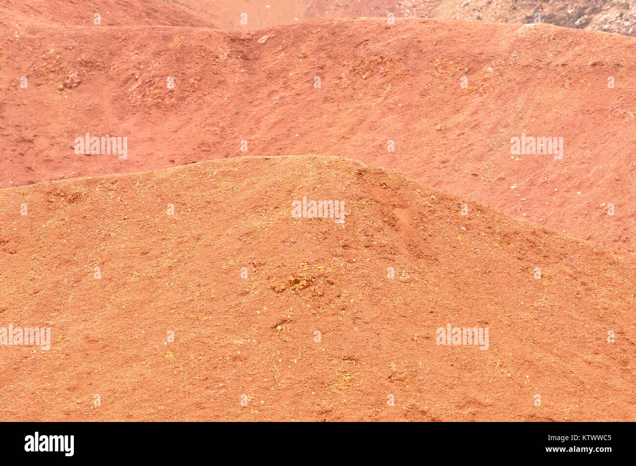 Bauxite mine, raw weathered bauxite sedimentary rock on surface Stock ...