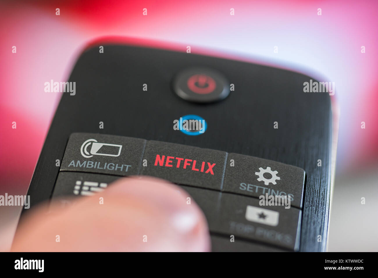 Netflix Button On Tv Remote High Resolution Stock Photography and ...