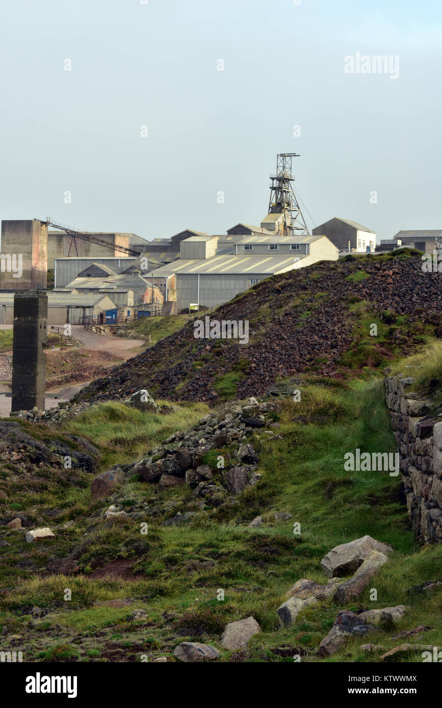 the museum of Cornish tin mining at Geevor tin mine on the Lizard ...